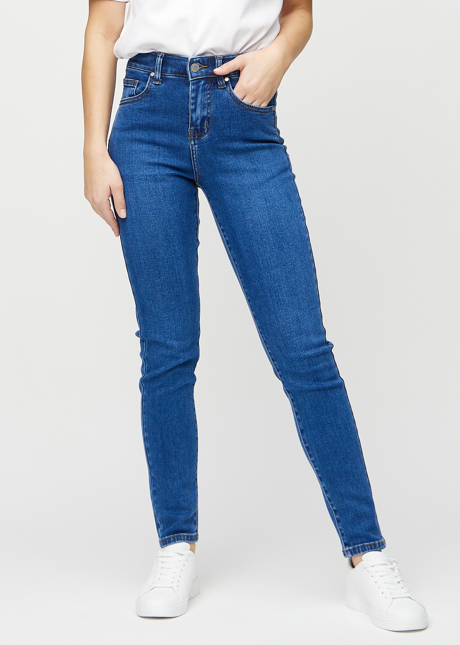 Oceans™ Slim Denim Jeans – Mörkblå – Dam | Perfect Jeans